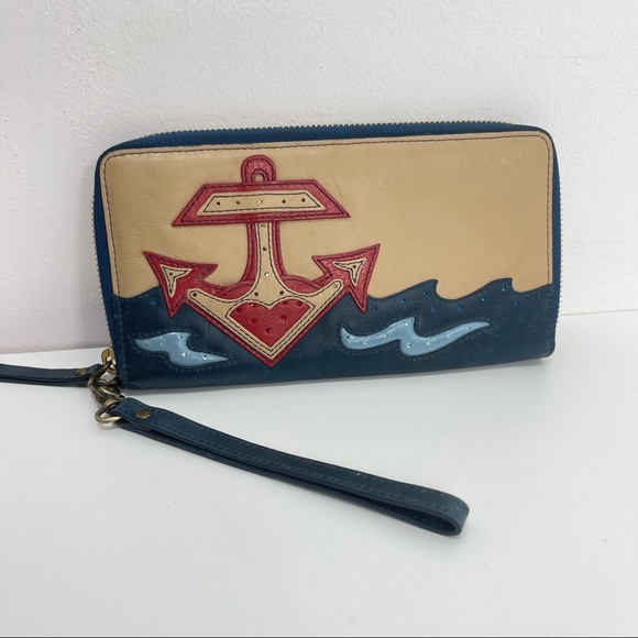 Isabella Fiore | Bags | Isabella Fiore Nautical Wallet | Poshmark